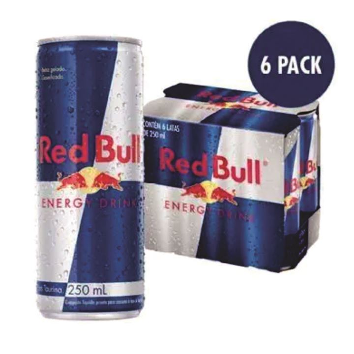 Red Bull Energético Tradicional 250ml C 6 Latas Ipiranga Distribuição